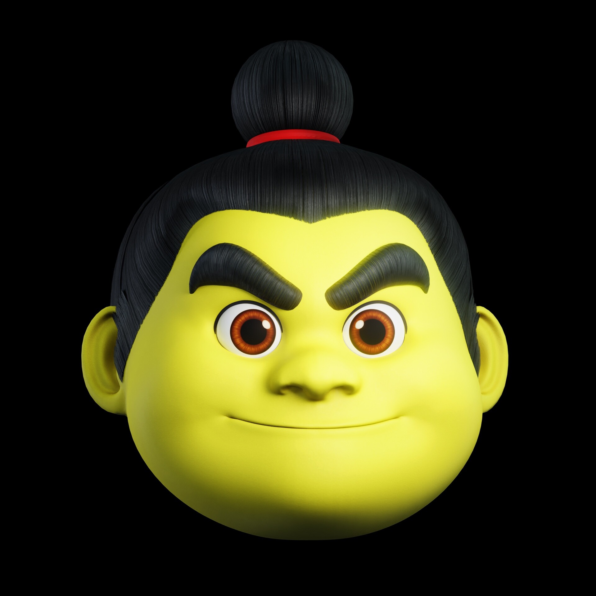 Shosha Studio - Stylized Sumo Kid Character | 3D Animation-Ready Model