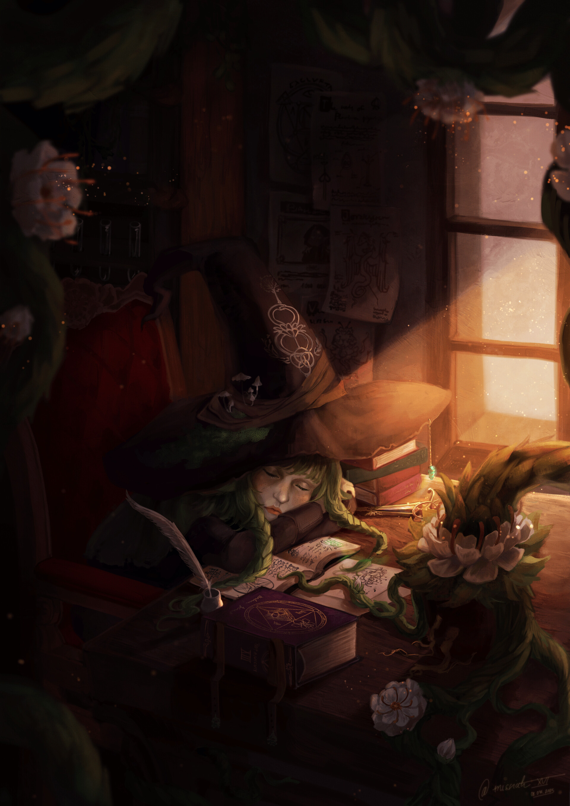 ArtStation - Sleepy Witch - Commission