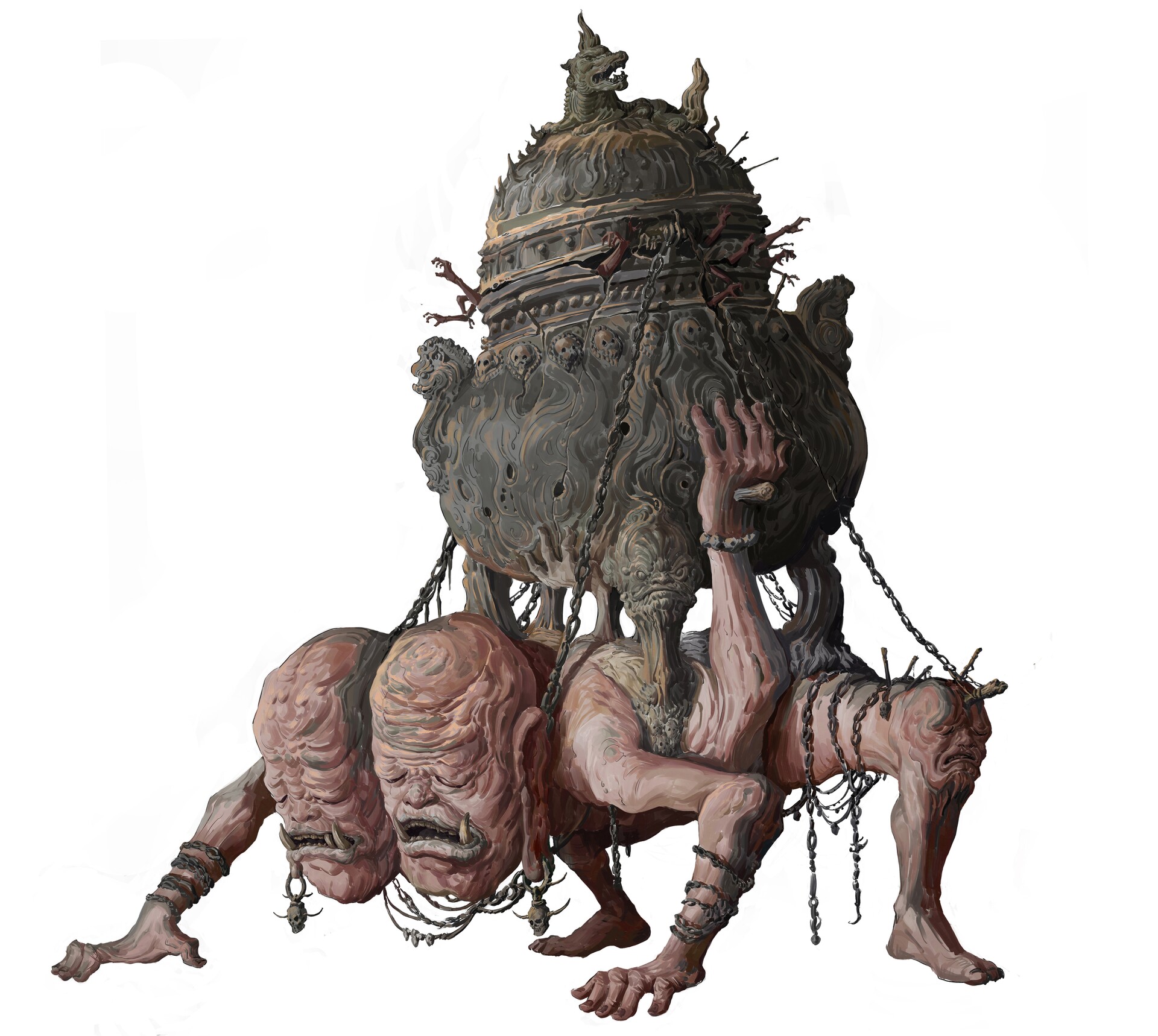 ArtStation - Two headed ghost