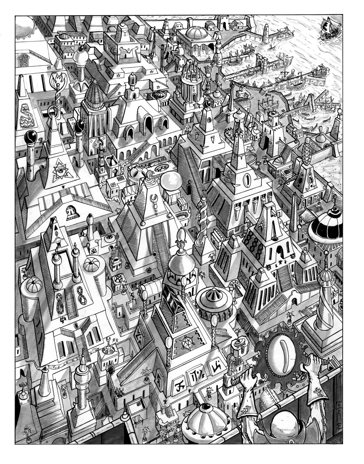 ArtStation - Fazzuum - AS&SH - Hyperborea - City Scape - SOLD