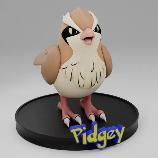 ArtStation - Pidgey Pokémon 3D Print Model – Cute & Collectible
