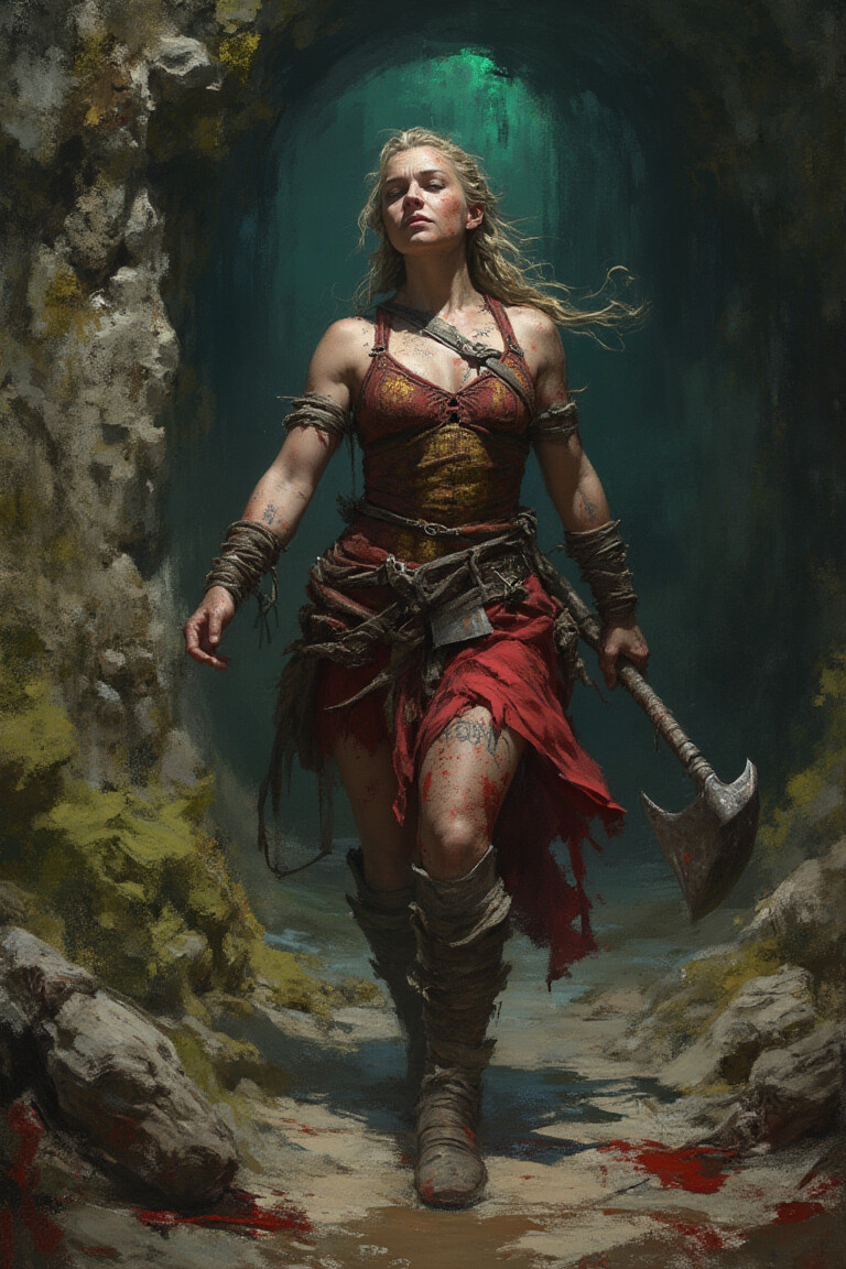 ArtStation - Slavic female warrior