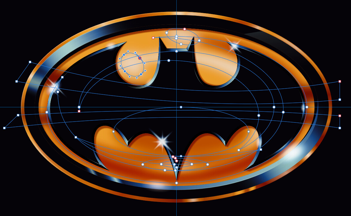 batman 1989 logo vector