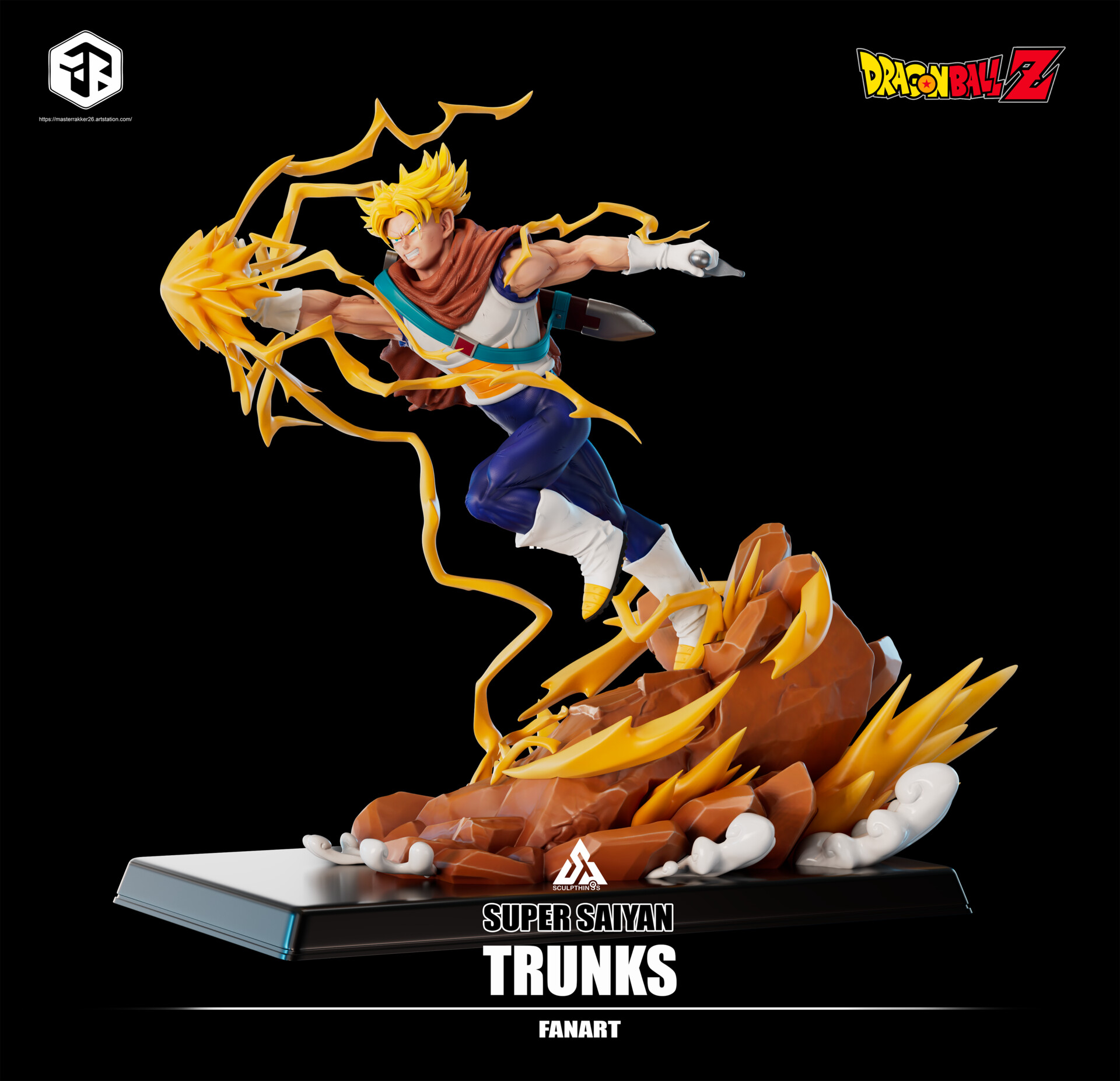 ArtStation - Super Saiyan Trunks Fanart