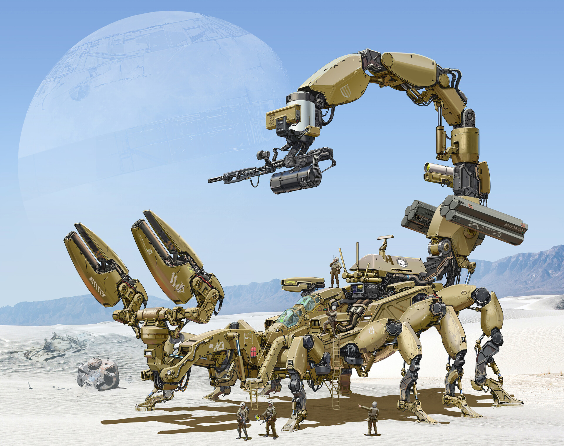 Scorpion by Longque Chen – @cultofthewyrm on Tumblr