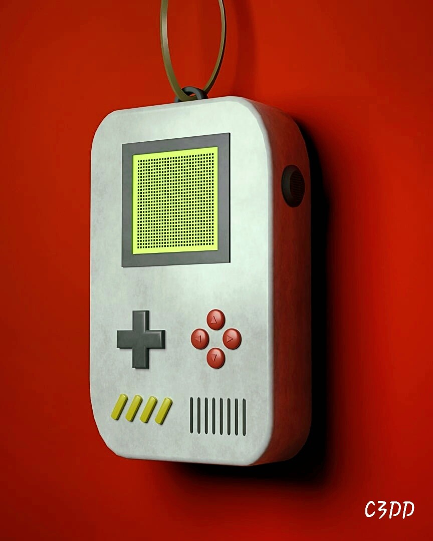 ArtStation - Retro Brick Video Game Console - 3D Model