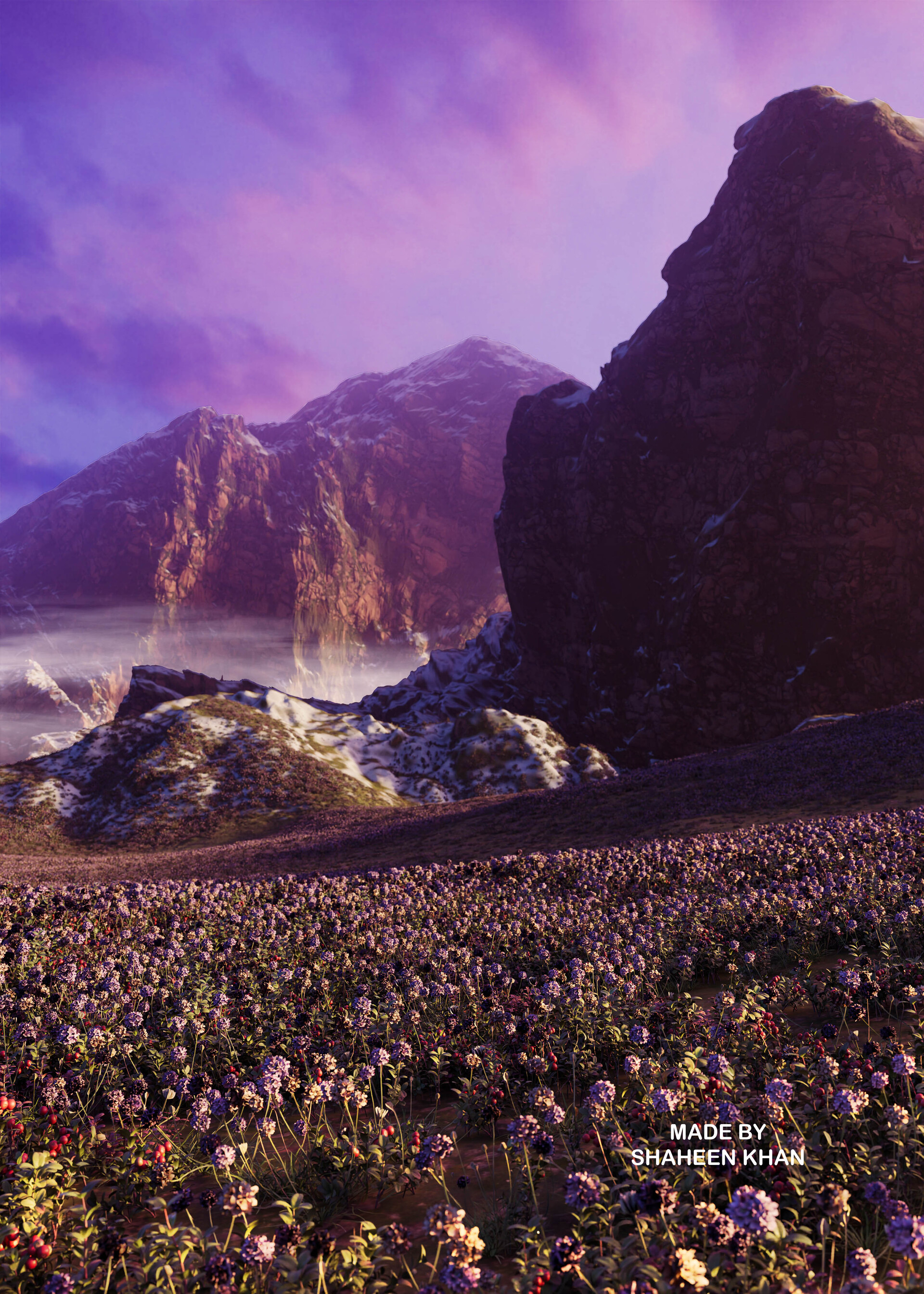 ArtStation - Purple Fields