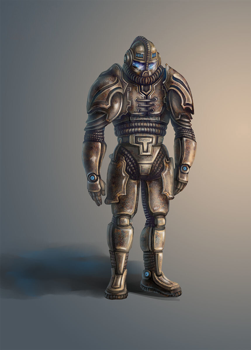 ArtStation - robot paratrooper