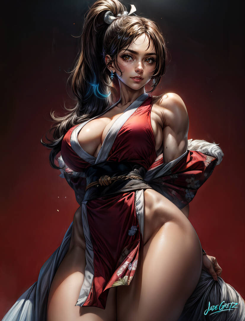 ArtStation - Mai Shiranui: Blaze of Glory by Jade Gretz