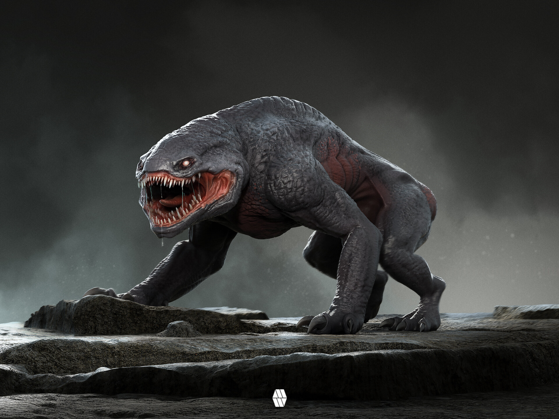 ArtStation - A Monster Emerges - 'Alien Creature' Concept