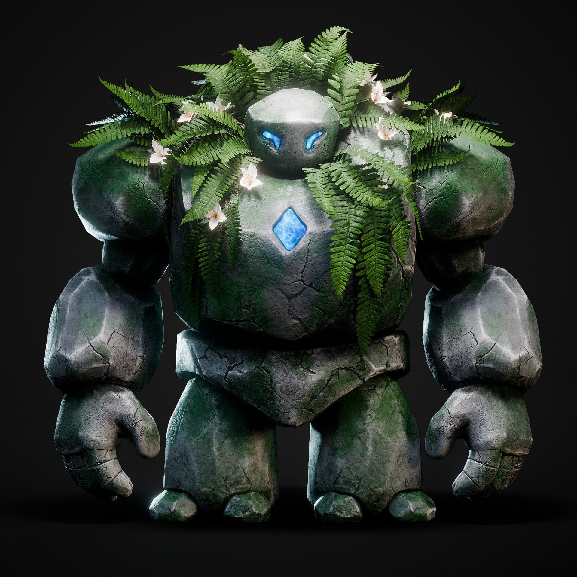 ArtStation - Stylized stone golem