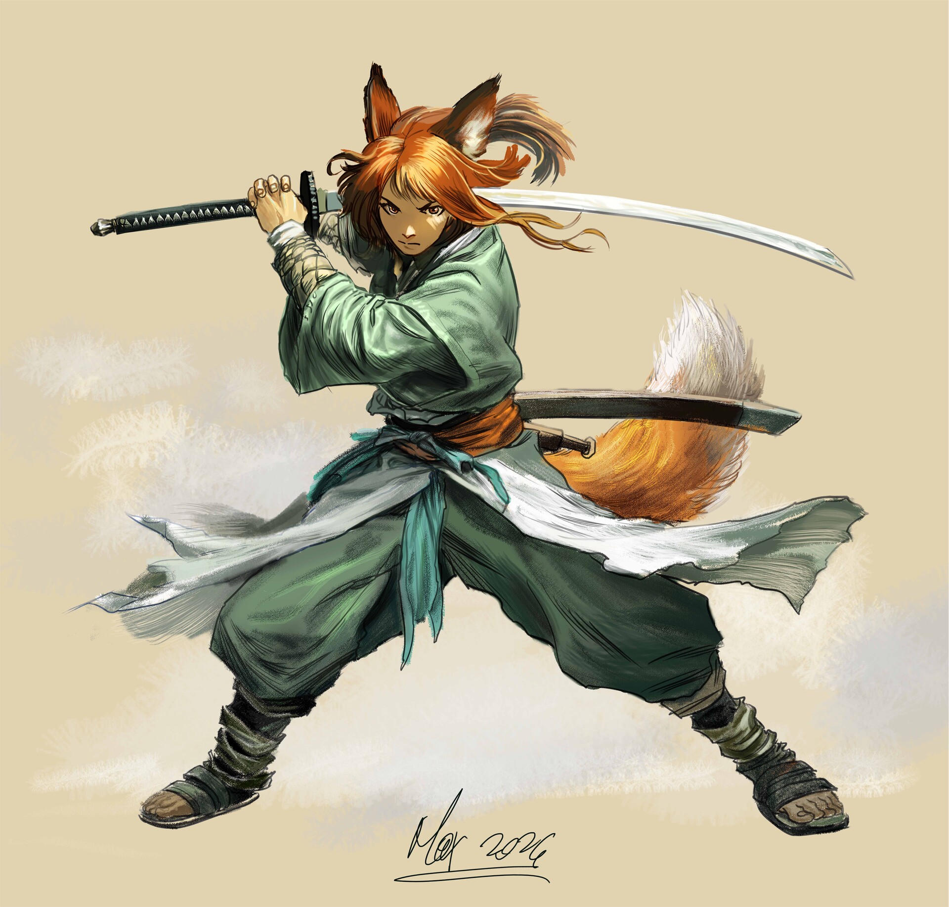 ArtStation - Mayhem the Sword Dancer