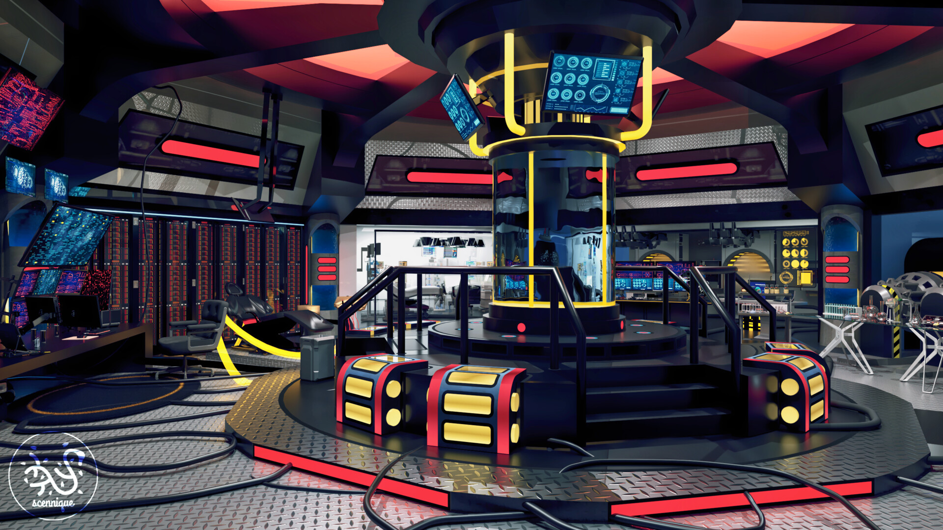 ArtStation - Ixi cyberpunk lab