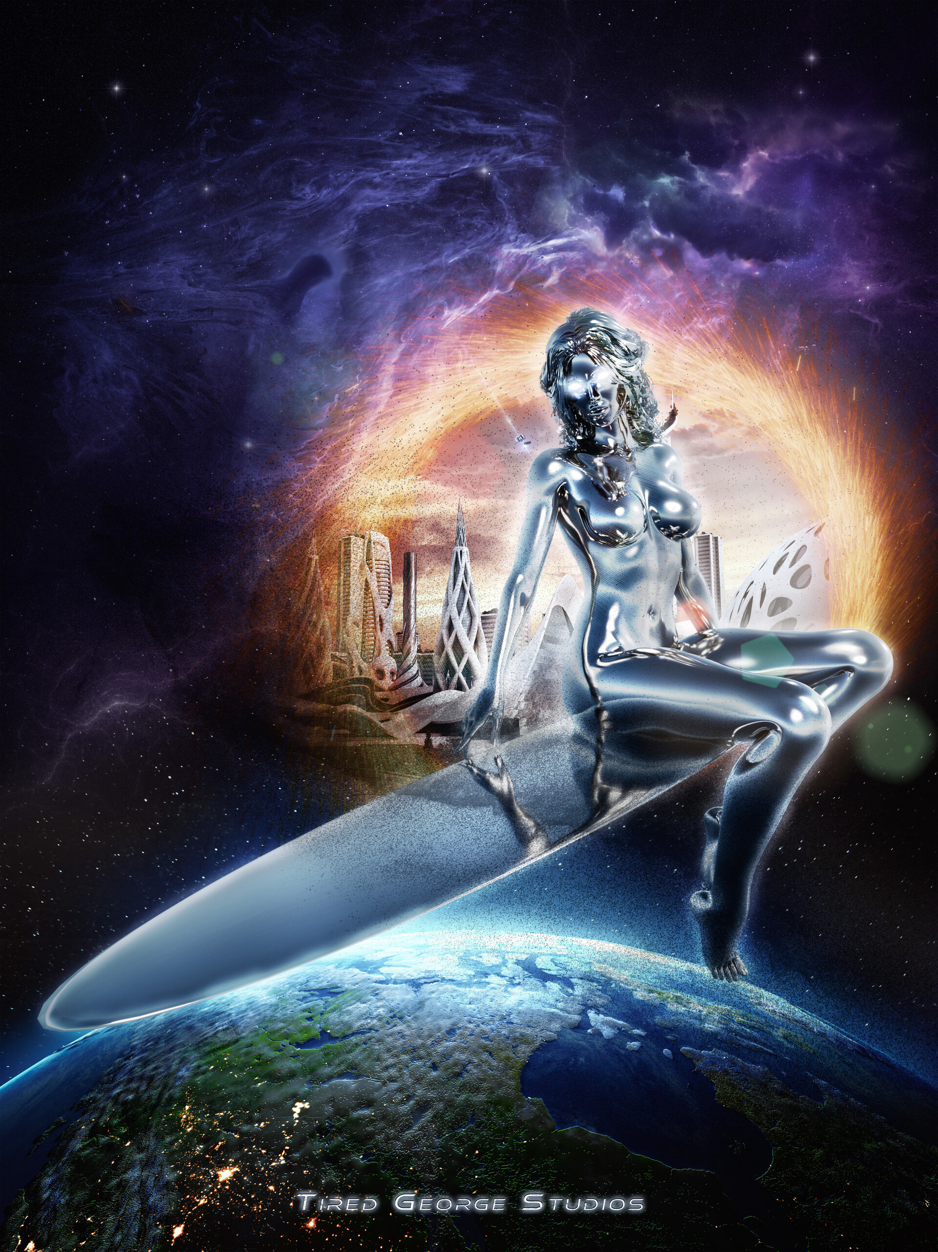 ArtStation - Shalla-Bal - The Silver Surfer