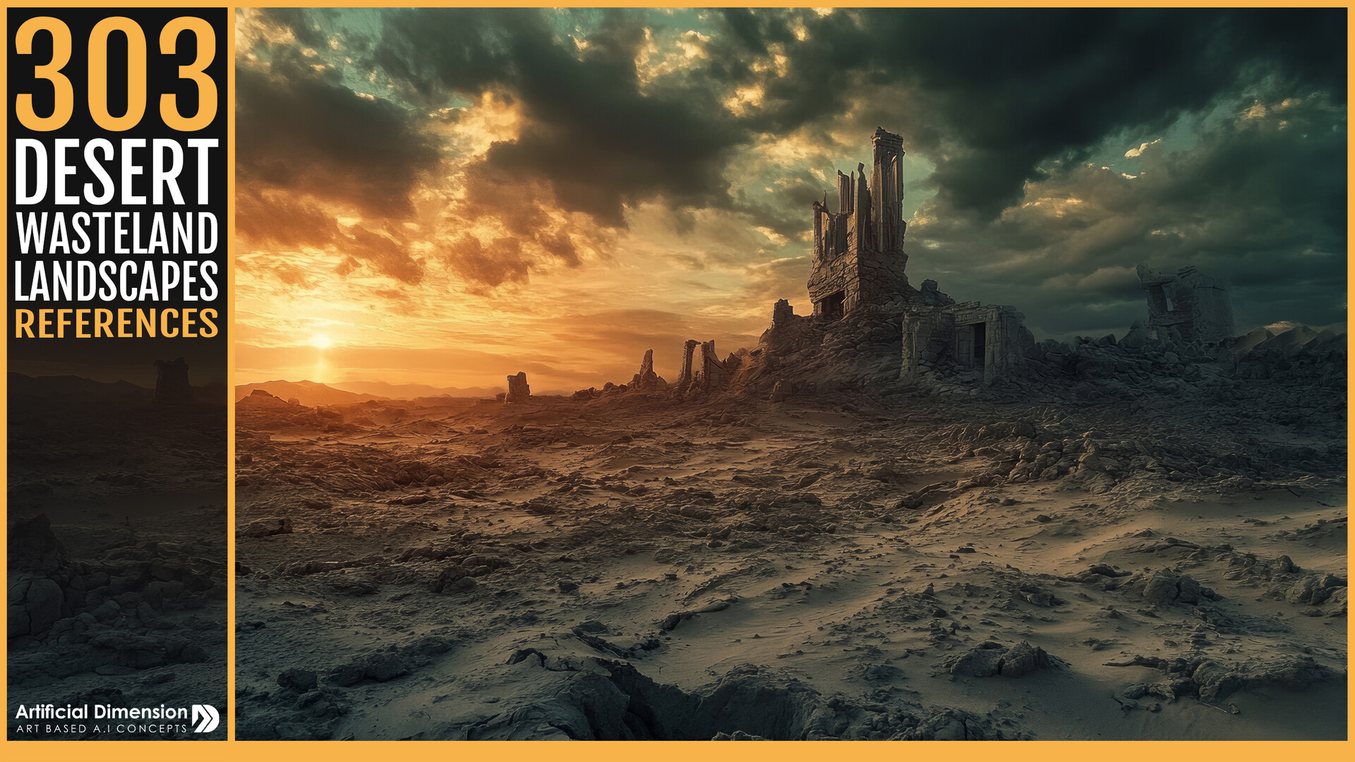 Artificial Dimension - 303 Desert Wasteland Landscapes, Harsh and Beautiful