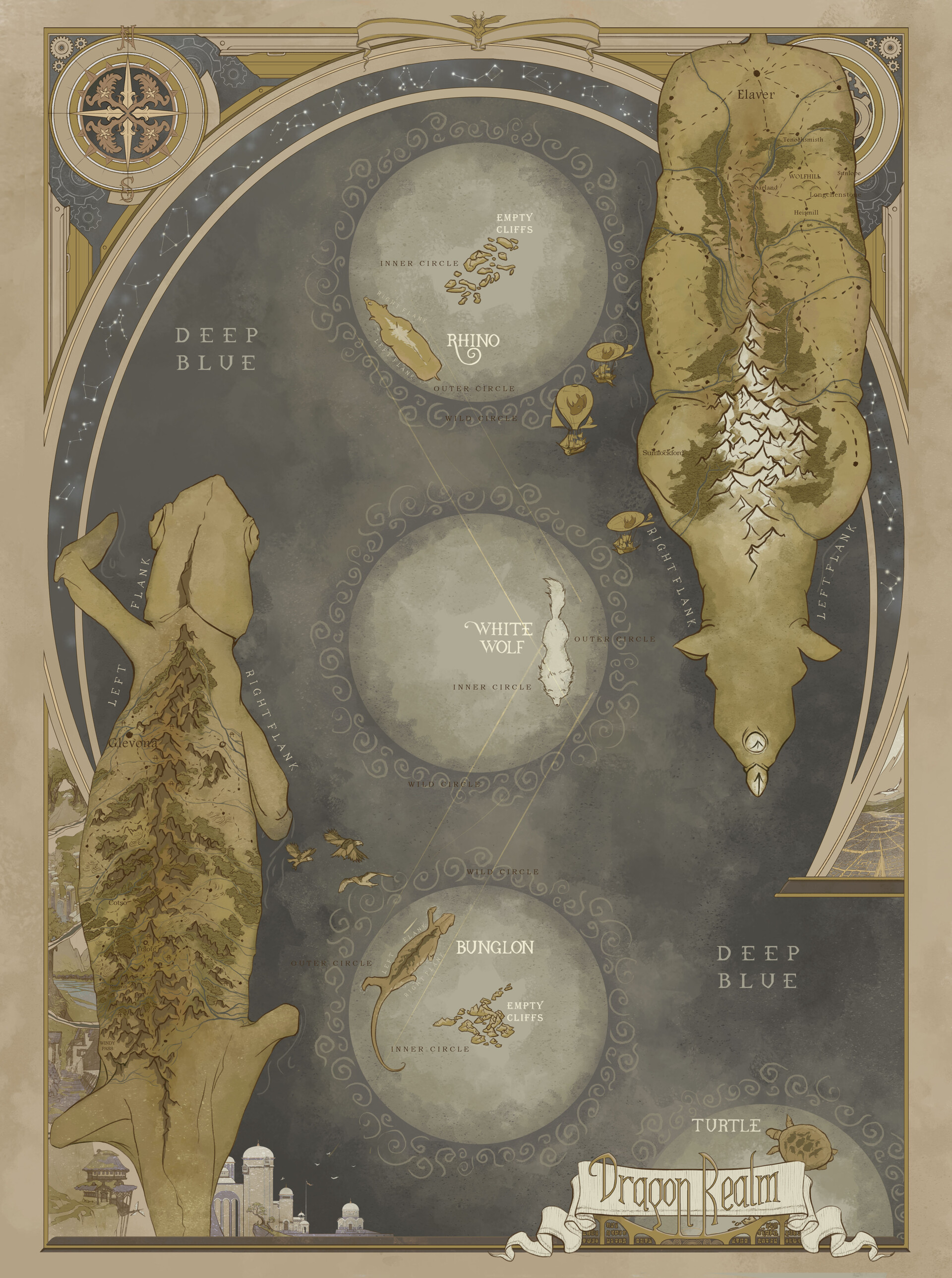 ArtStation - Map of the Dragon Realm