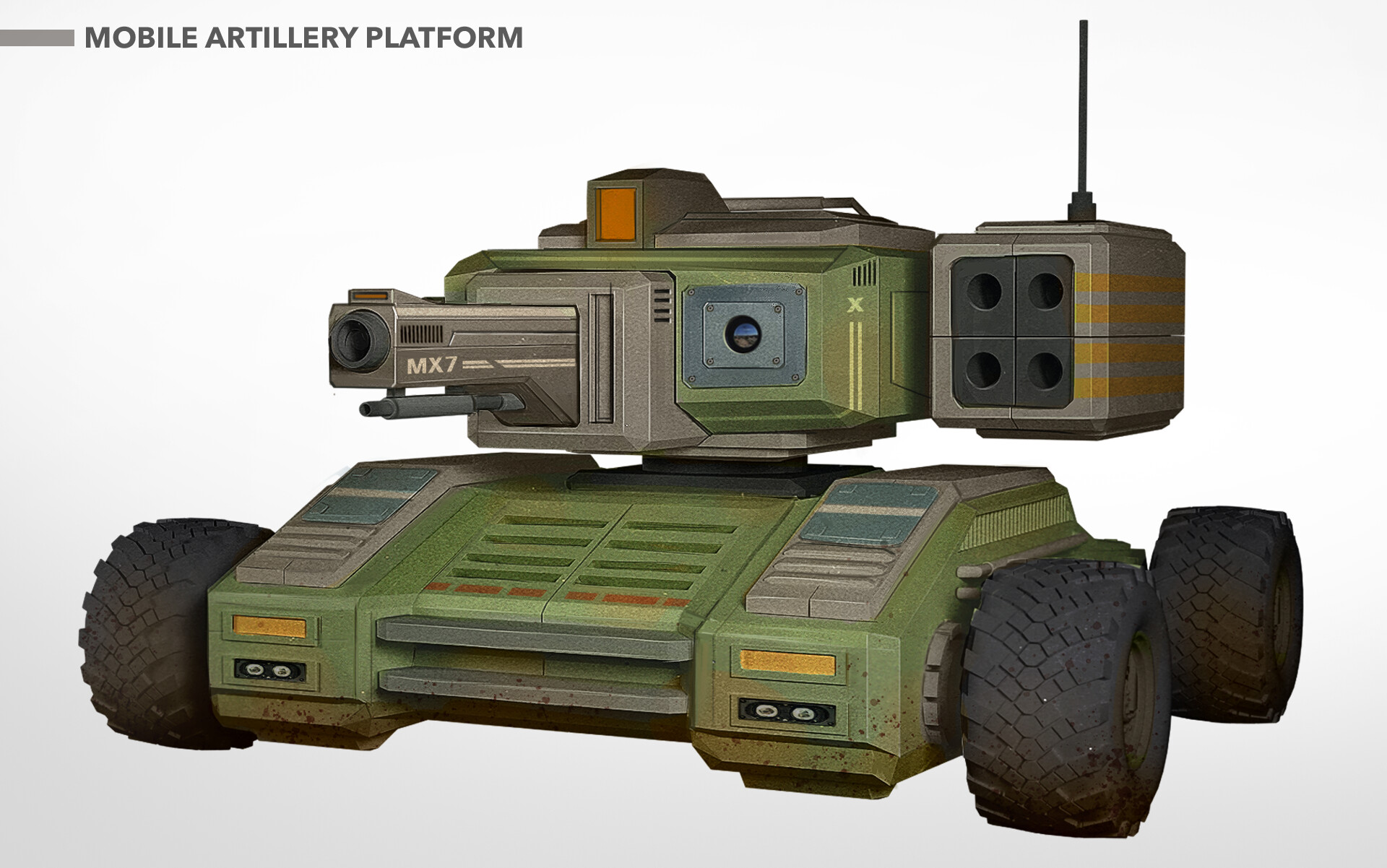 ArtStation - Mobile Artillery Platform Concept