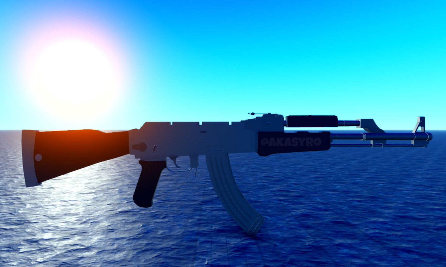 ArtStation - Low Poly Assault Rifle