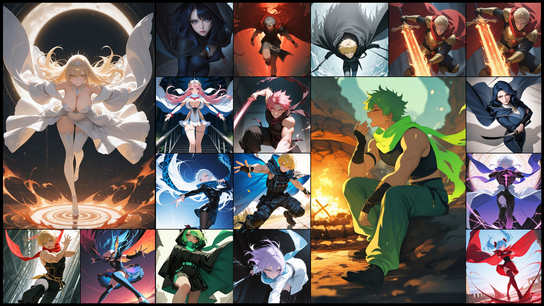 4K Anime Reference Art for Artists and Enthusiasts - 525 Cloak Cape and ...