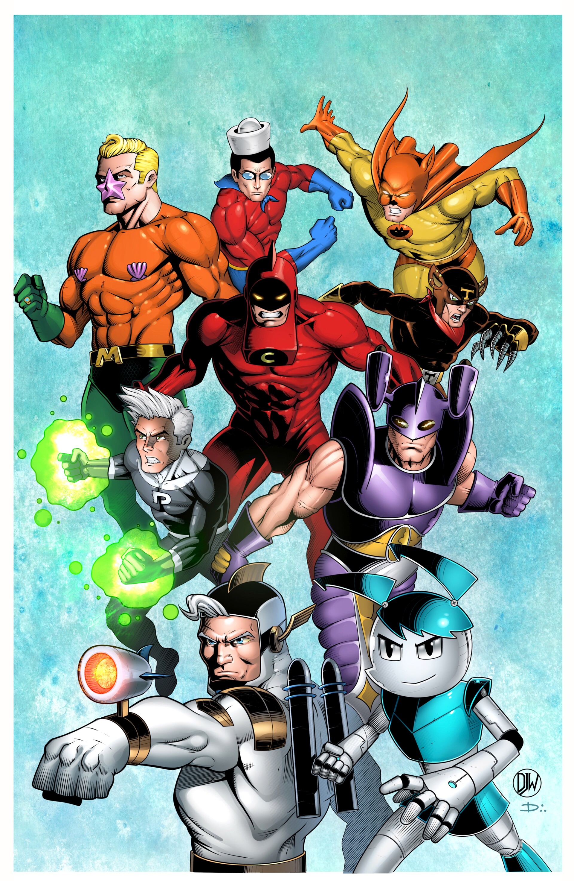 ArtStation - Nickelodeon Heroes (Colors by Dan Kemp)