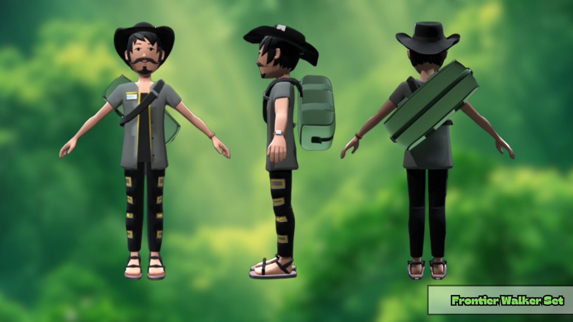 ArtStation - Frontier Walker Rec Room Avatar Set