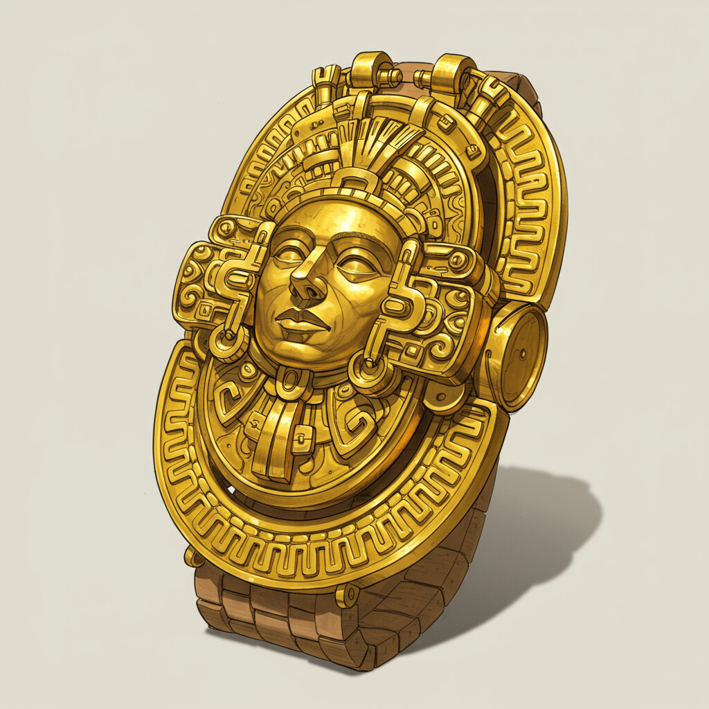 ArtStation - Some Inca Gold Jewellery 4