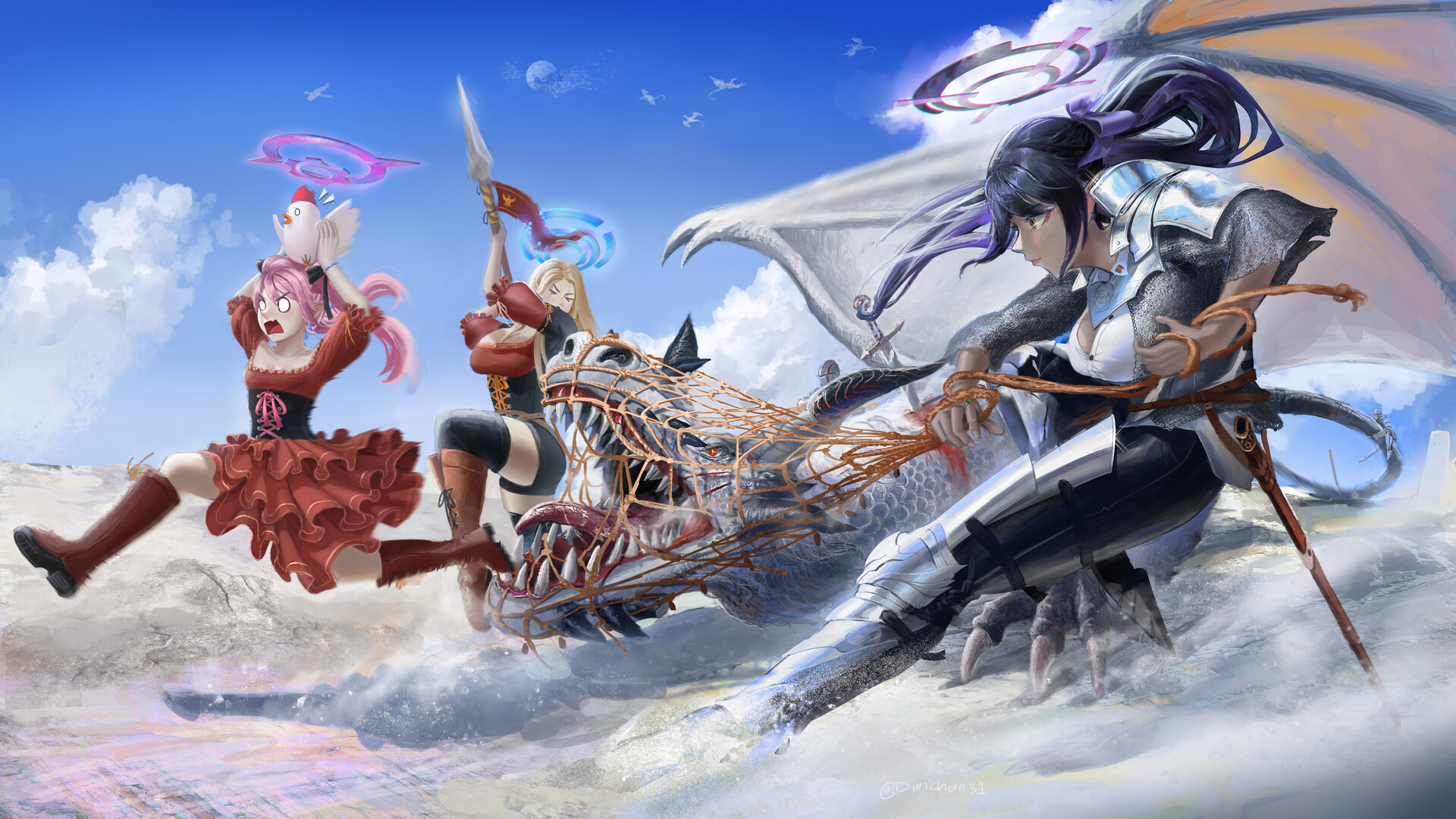 ArtStation - That Wyvern almost ate me alive!