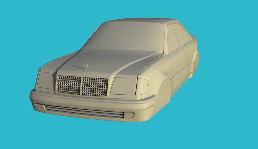 ArtStation - Mercedes-Benz 500 e 3D model