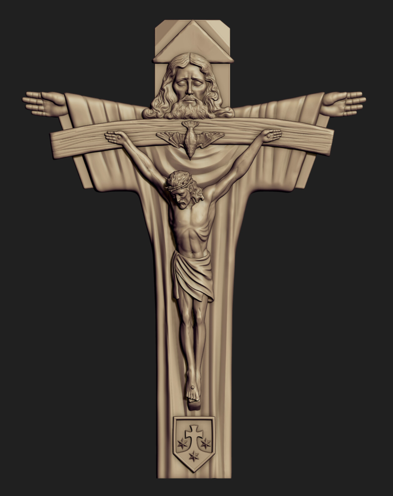 ArtStation - Holy Trinity sculpture