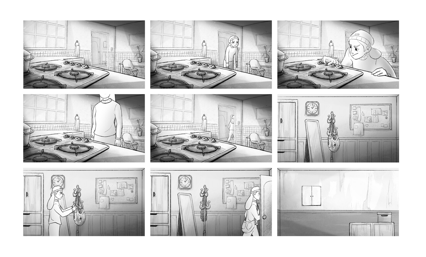 ArtStation - Storyboard - Graduation Film