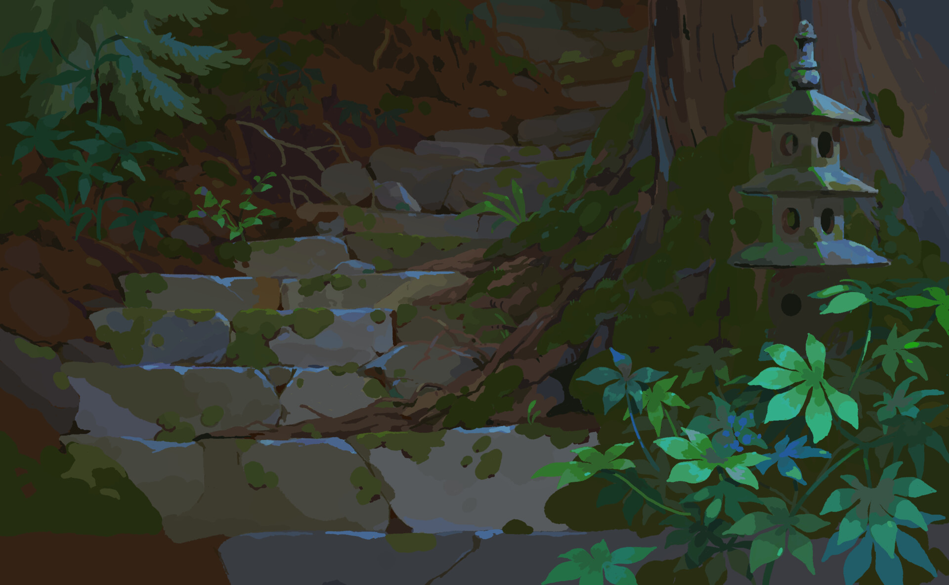 ArtStation - Amelie - Background paintings