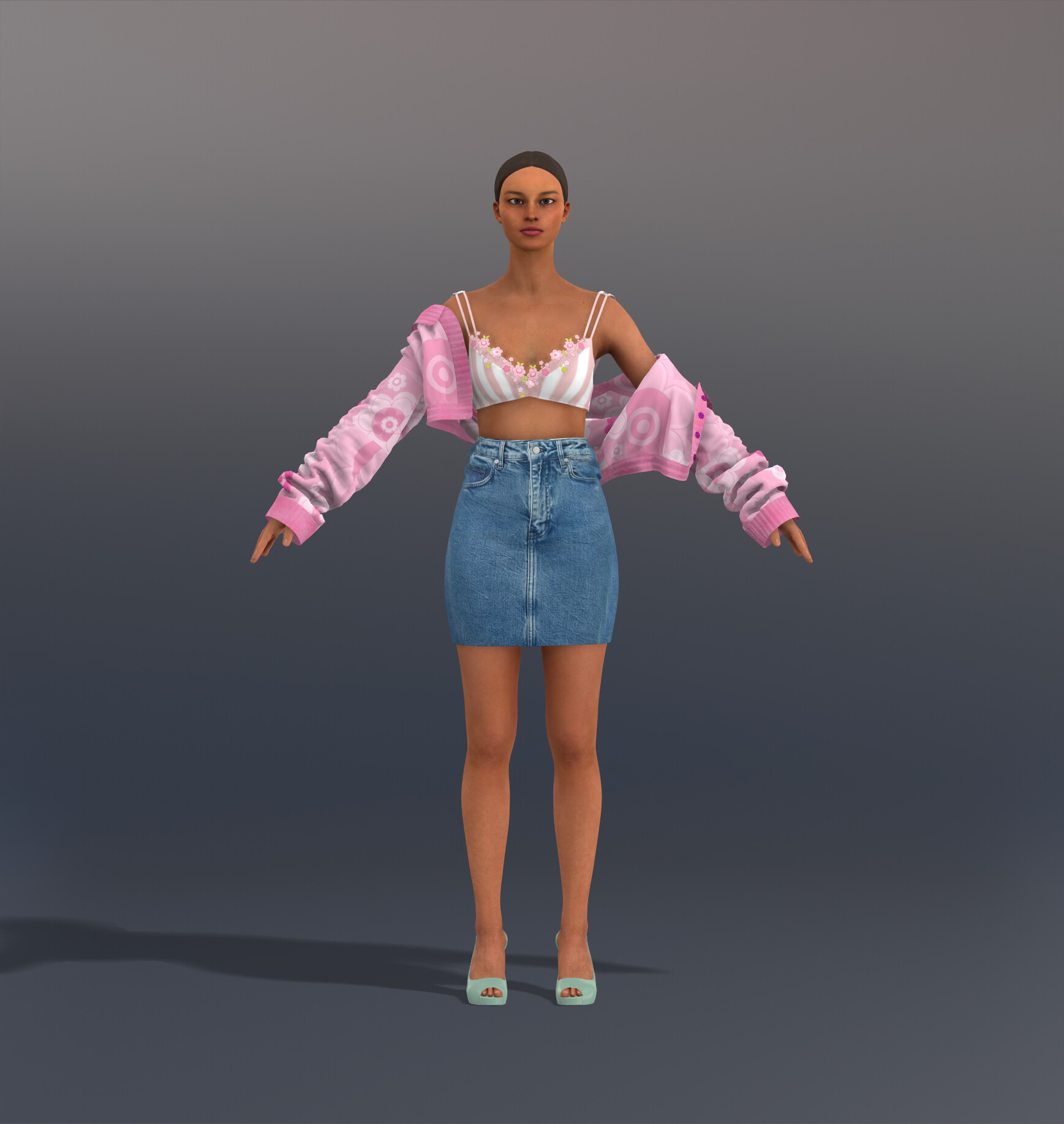 ArtStation - Casual Spring Outfit