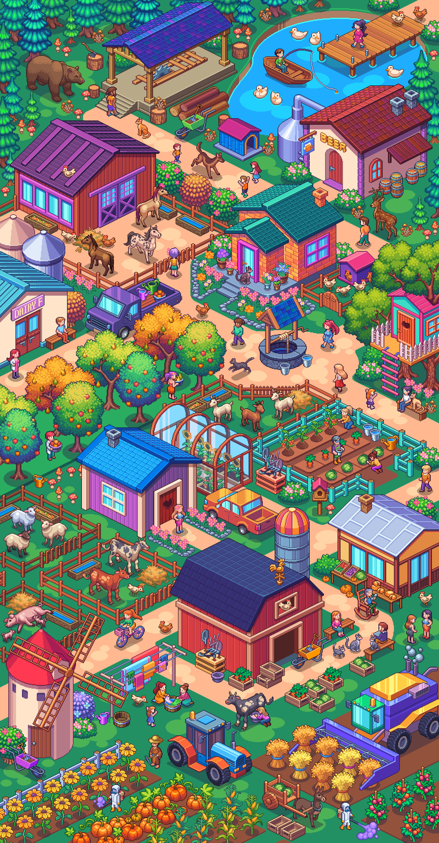 ArtStation - Game location “Farm” for mobile game
