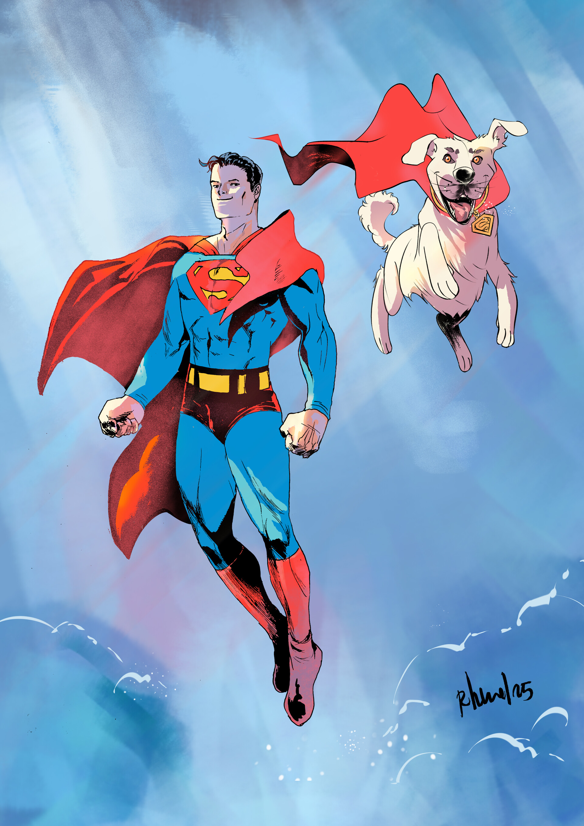 ArtStation - Superman and Krypto