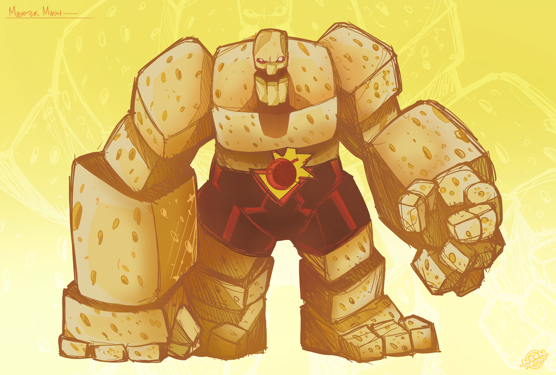 David Velasquez - Muenster Mash ( character design - Commission )