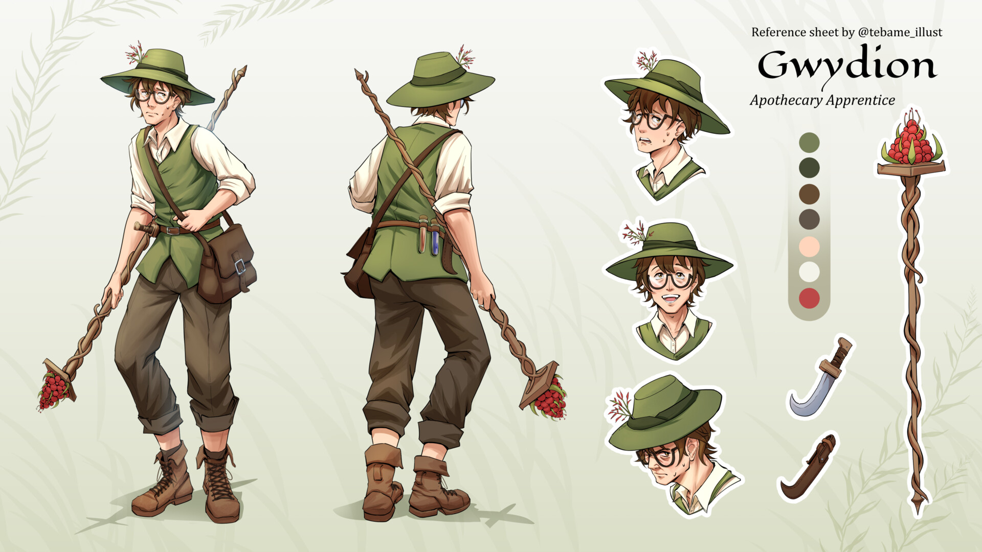 ArtStation - Gwydion Reference Sheet
