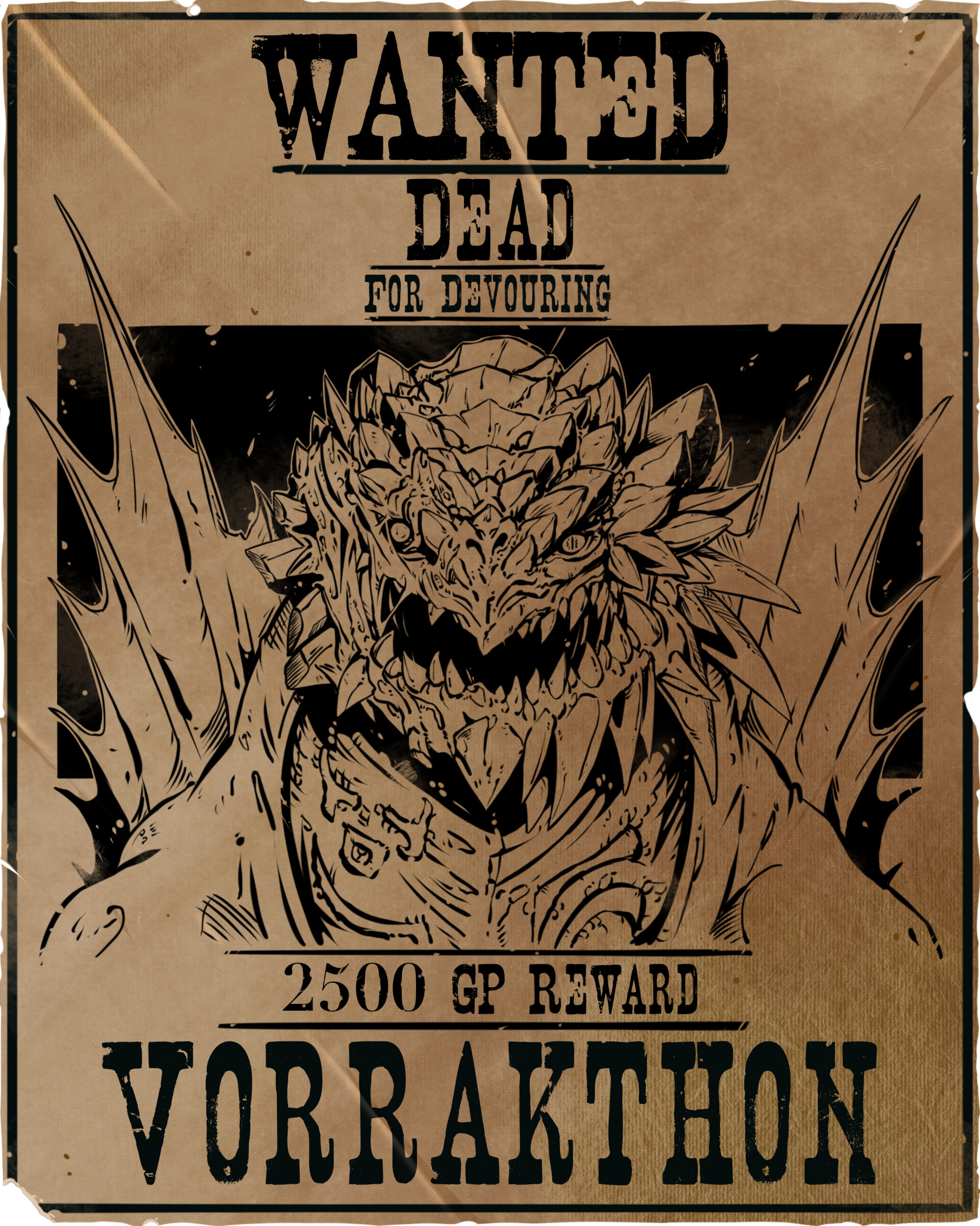 dragon wanted poster