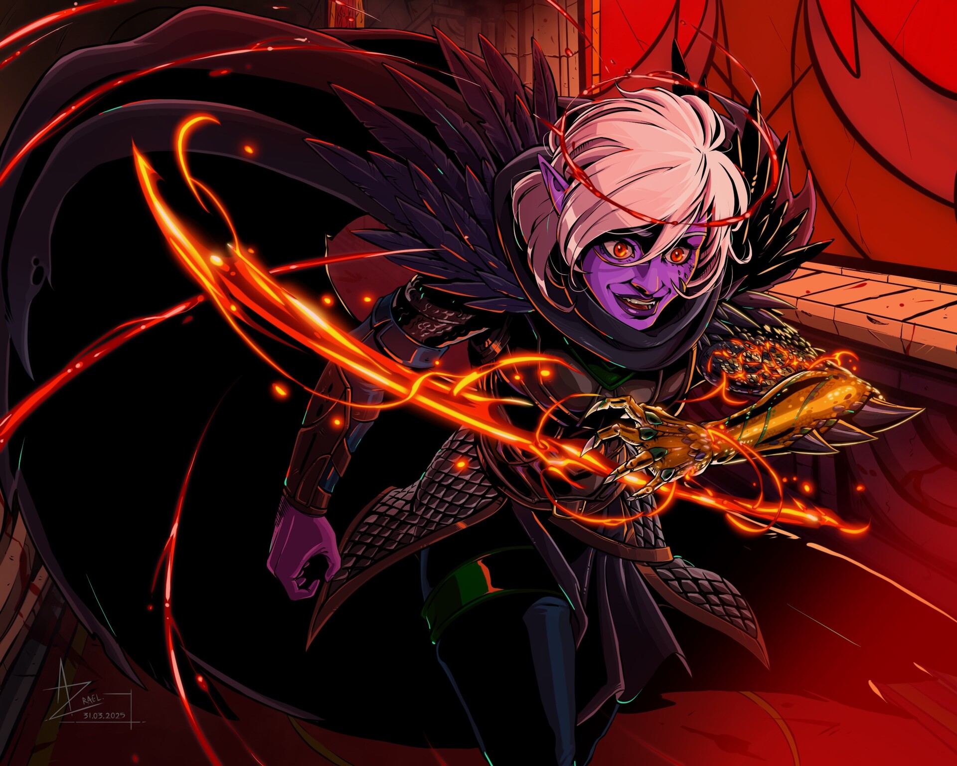 ArtStation - Iulia Brightheart, Drow Gloomstalker Ranger/Swords Bard ...