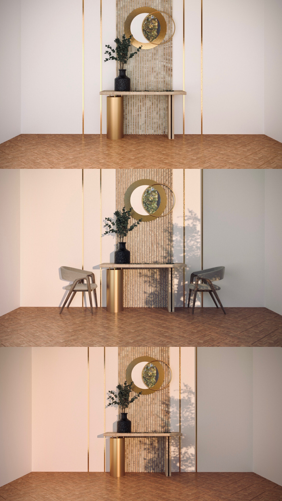 sri raman - simple attractive interior vray render