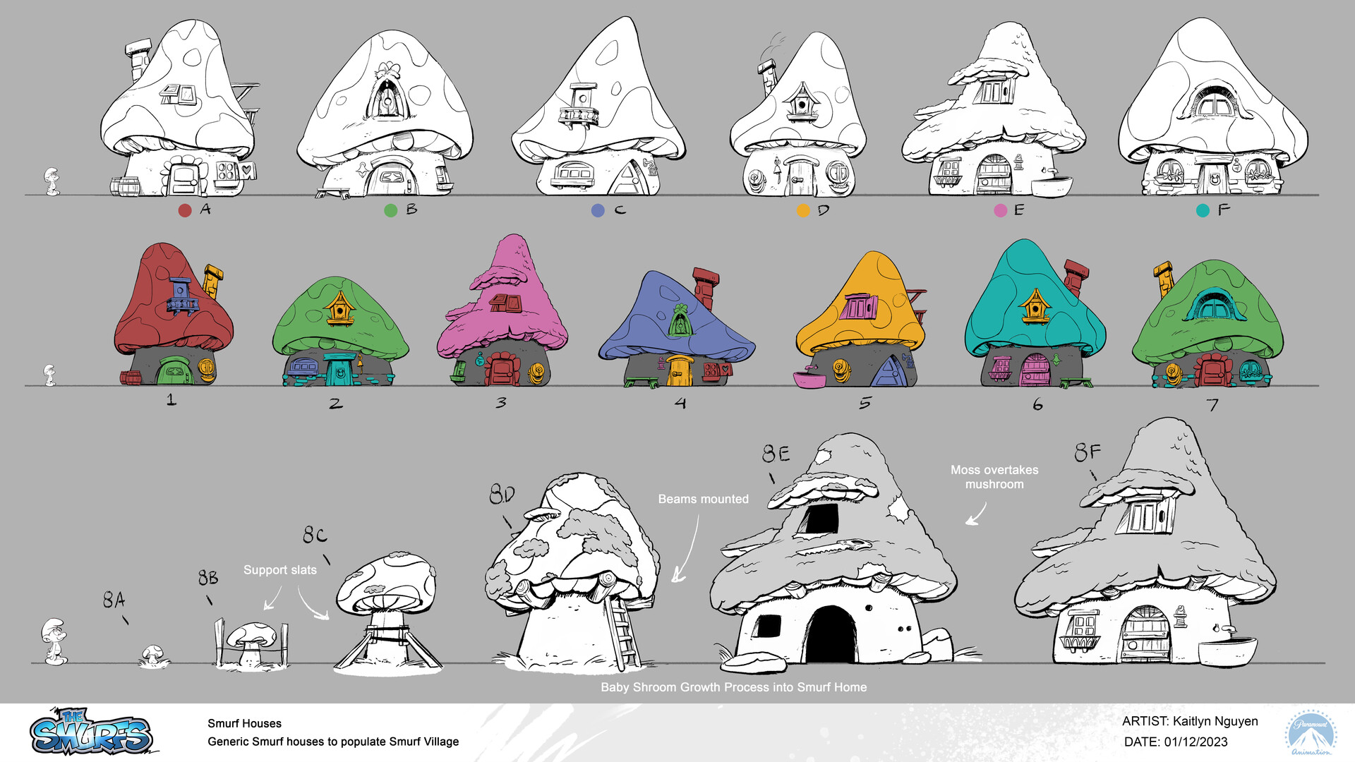 James Schauf - Smurfs 2025- Environments/ Props