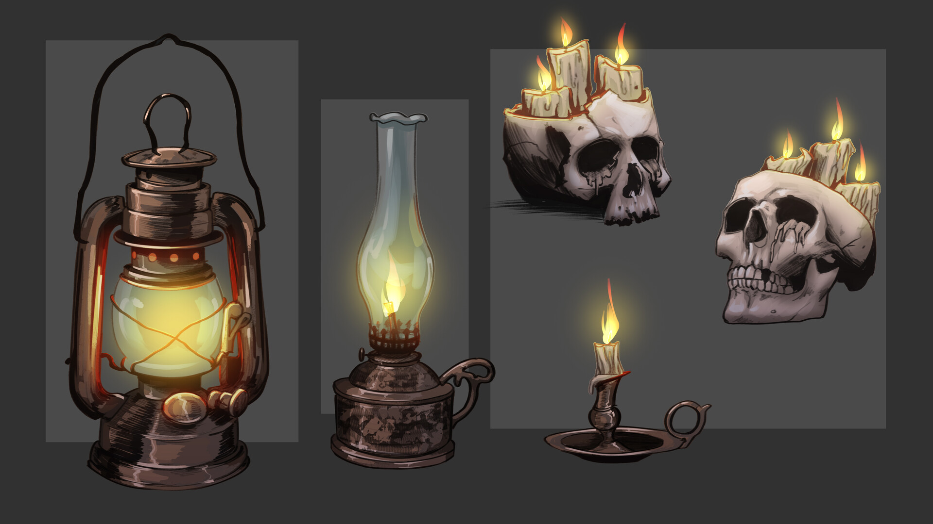 ArtStation - Props (Light sources)