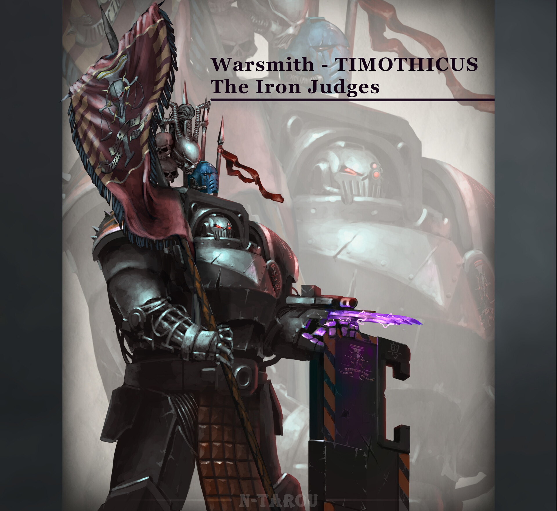 ArtStation - warhammer 40k - Warsmith Timothicus Iron Judges (fluff fan)
