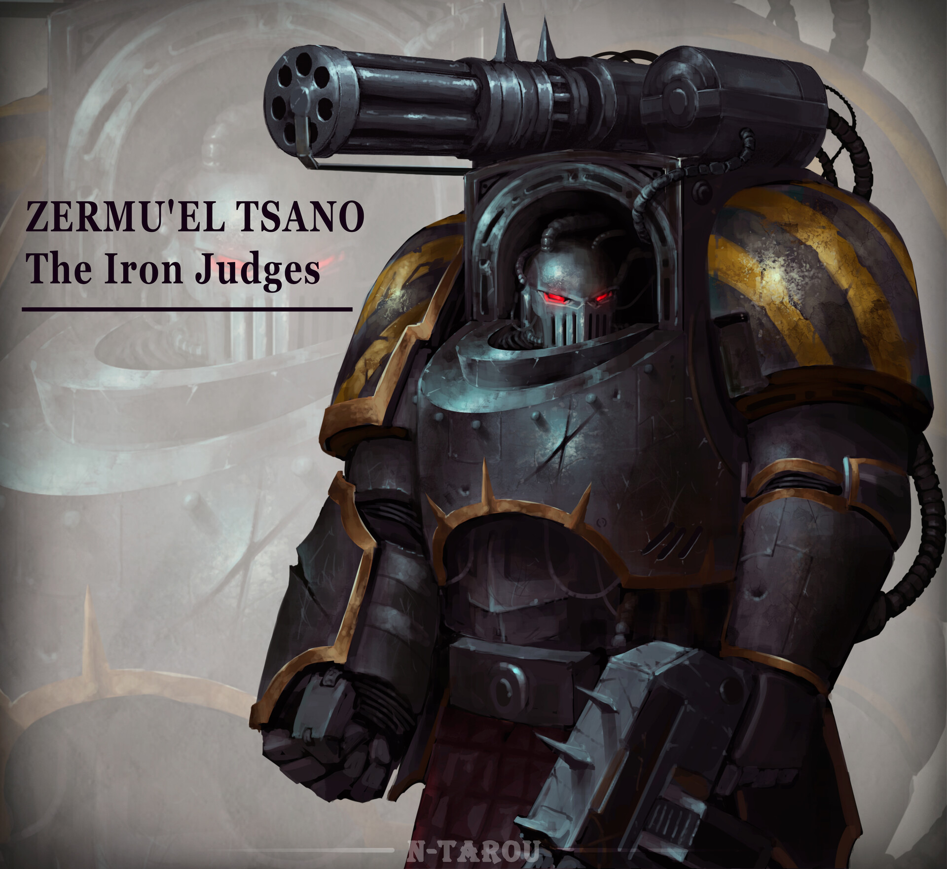 ArtStation - warhammer 40k - Iron Judges ZERMU'EL TSANO (fluff fan)
