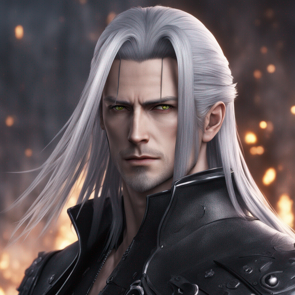 ArtStation - MTG x FINAL FANTASY - Kings Night Sephiroth close-up