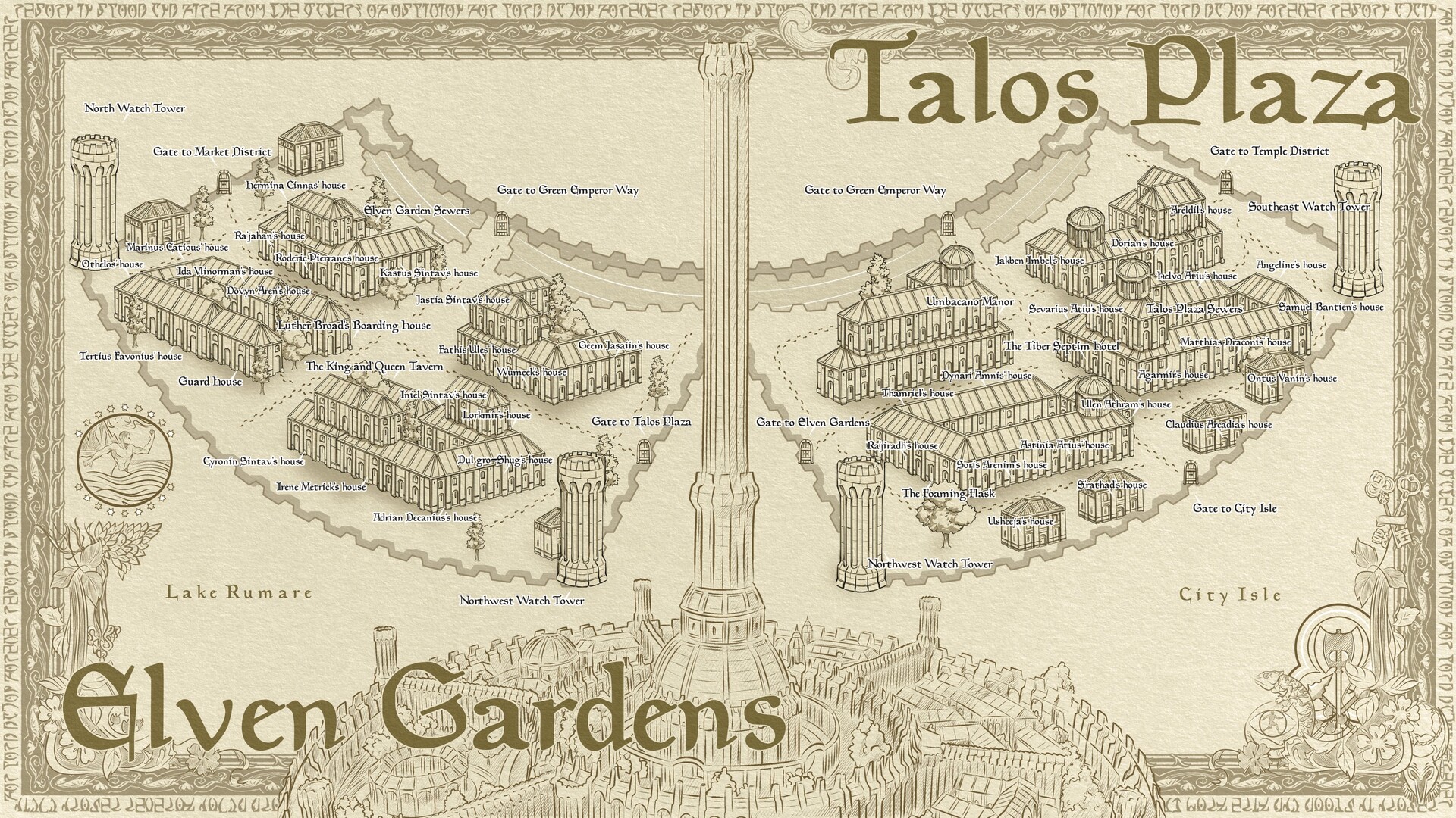 Roddy E - The Elder Scrolls IV: Oblivion - Remastered : City Maps (Part 2)