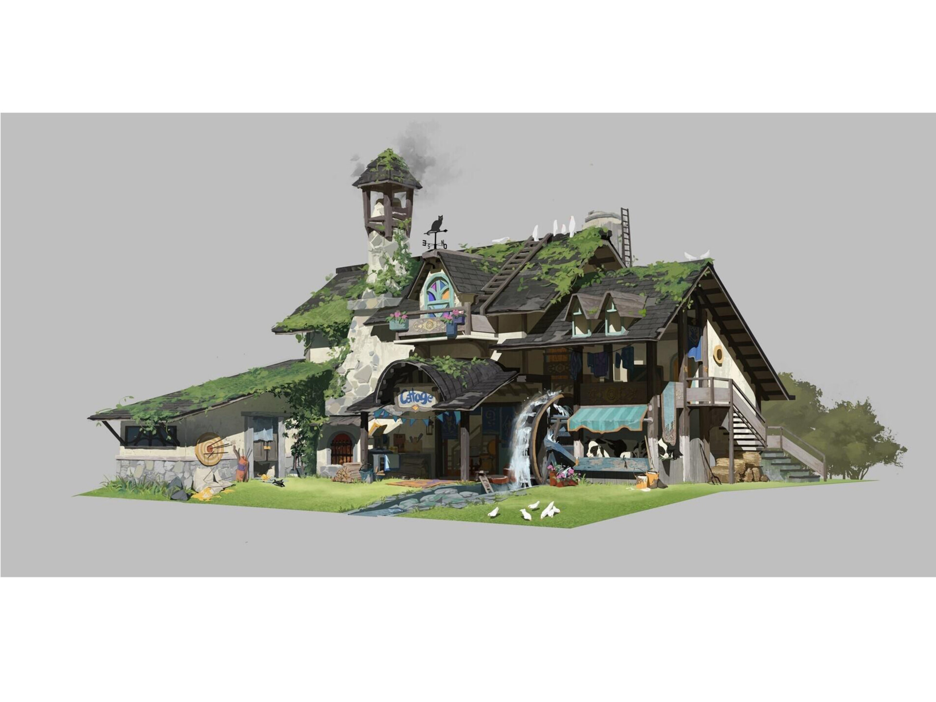 ArtStation - A Forest Lodge Map for Wanderers