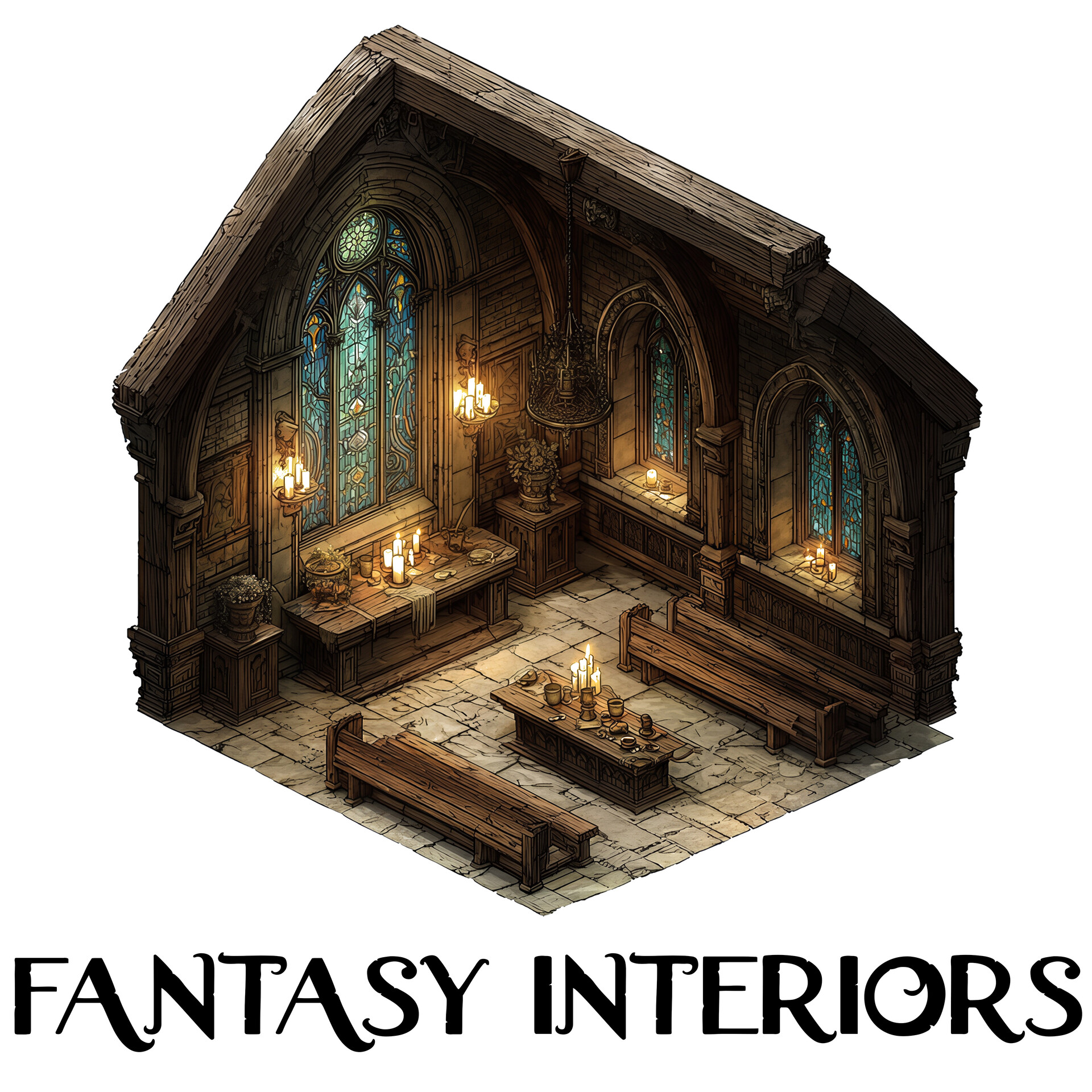ArtStation - 350 Pixel Fantasy Interior - Reference Image Pack v.1 |4K|