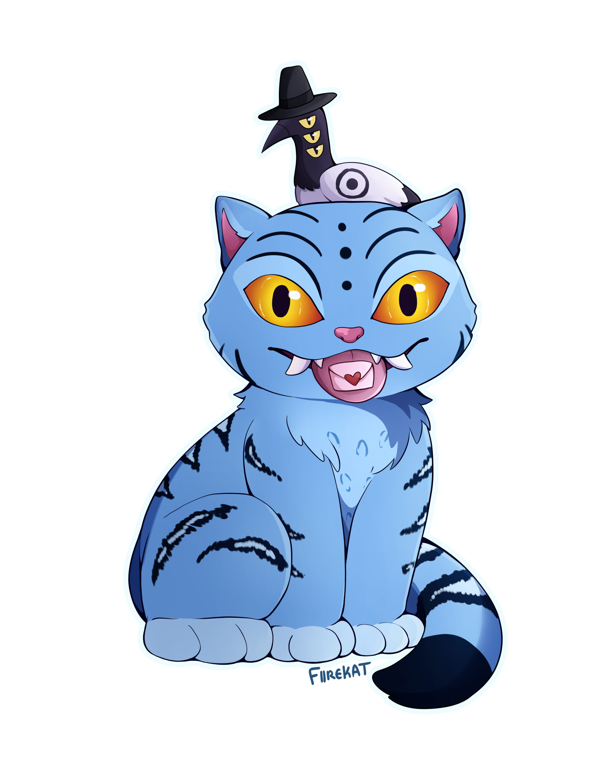 derpy tiger cute chibi