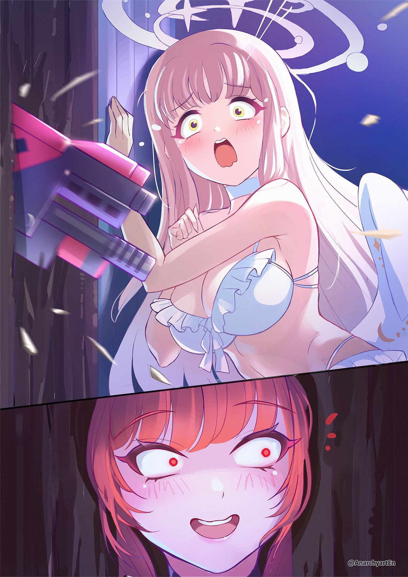 ArtStation - Wrong Princess p1 (Swimsuit Mika x Rapi Redhood)