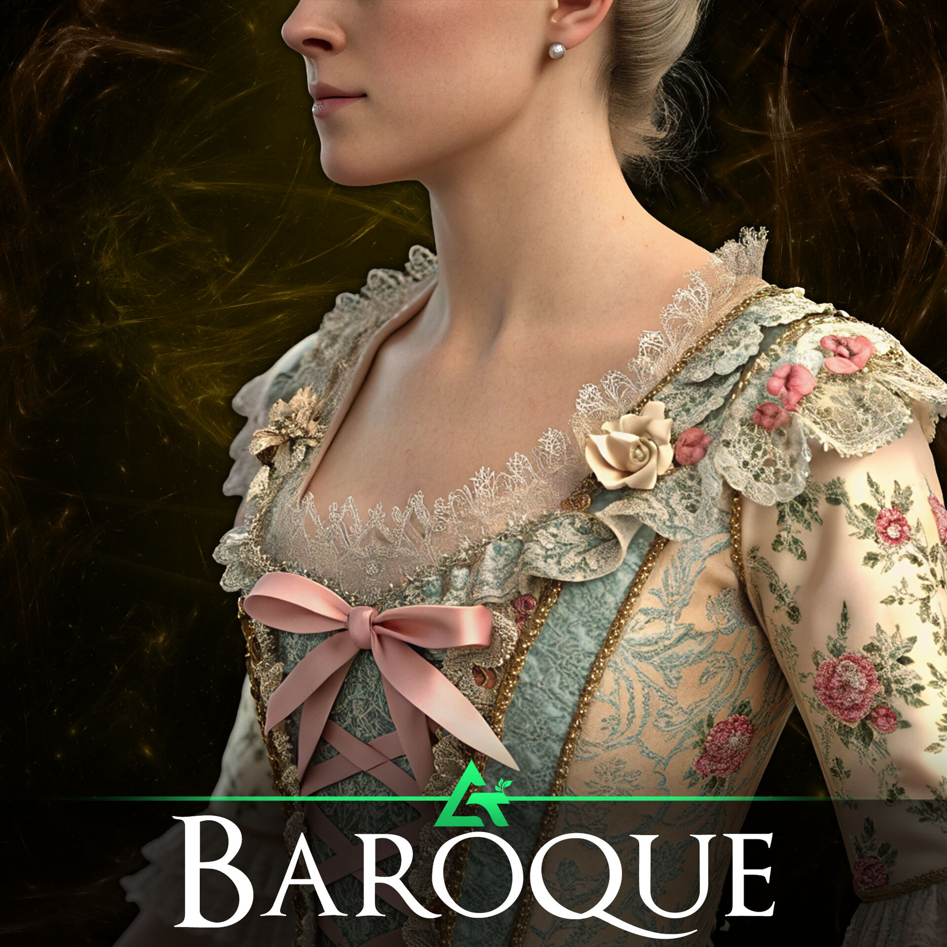 ArtStation - 500 Hand Painted Alpha Baroque and Rococo Design (MEGA Pack) - Vol 102